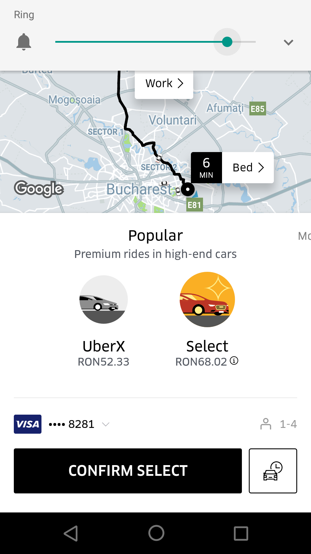 Ultrascurt: Uber Select – Blogul unui om insurat